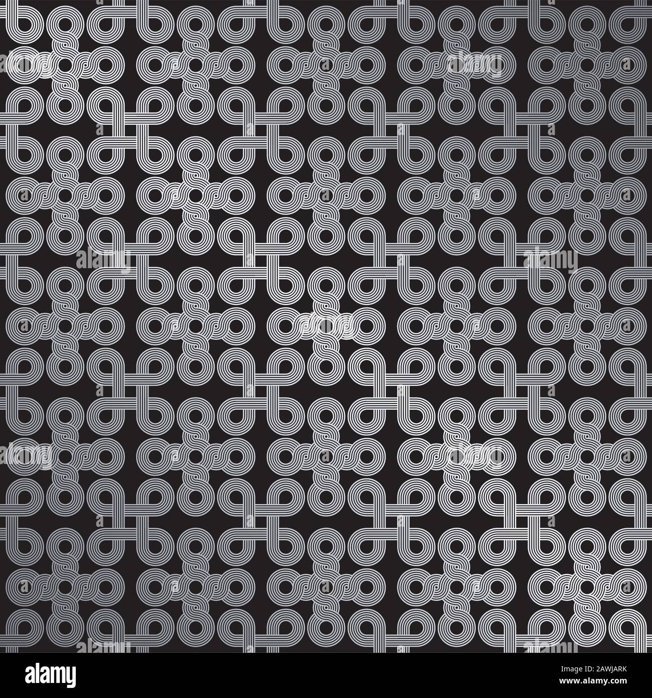 Seamless Art Deco rope cord knot background texture pattern Stock ...