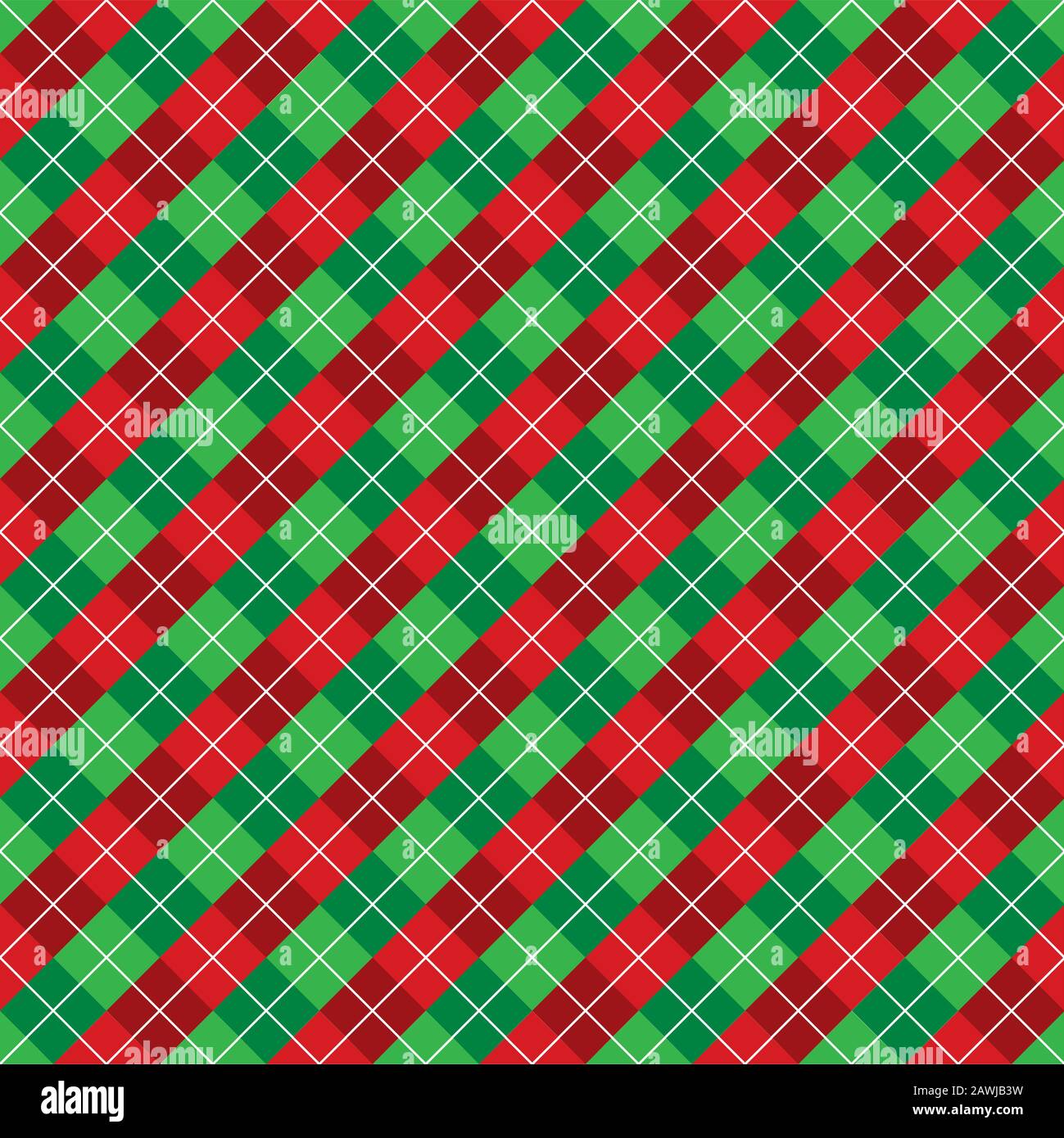Seamless Christmas wrapping paper check pattern Stock Vector Image ...