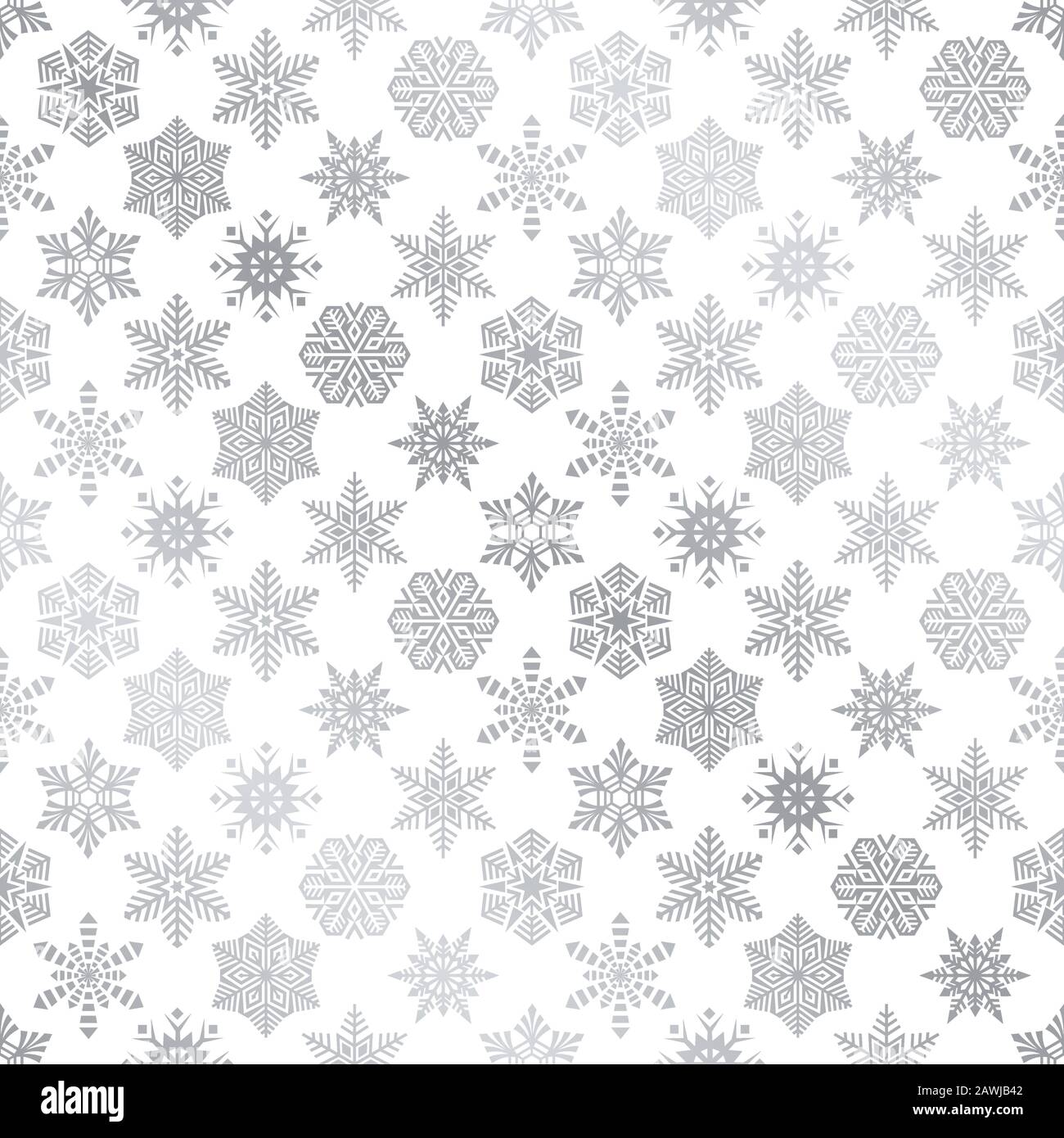 Silver snowflakes decoration new Stock Vector Images - Alamy