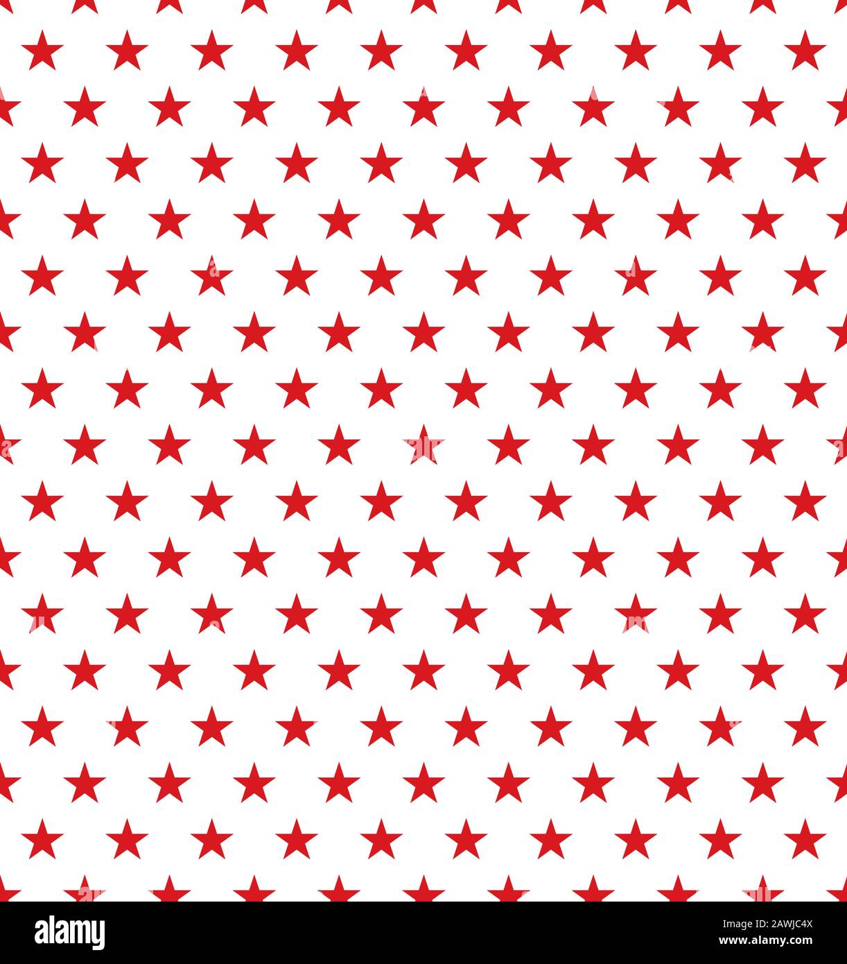 Seamless Red Christmas Star Pattern Texture Background Stock Vector ...