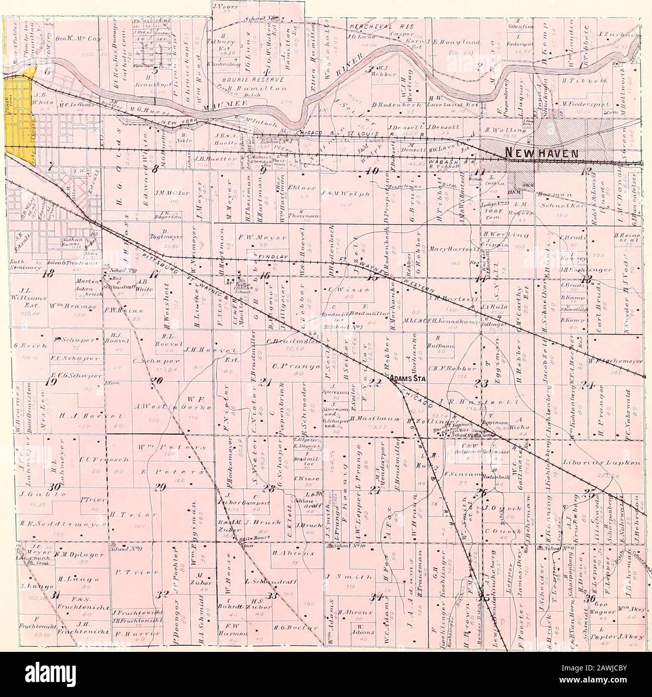Standard atlas of Allen County, Indiana : including a plat book of the ...