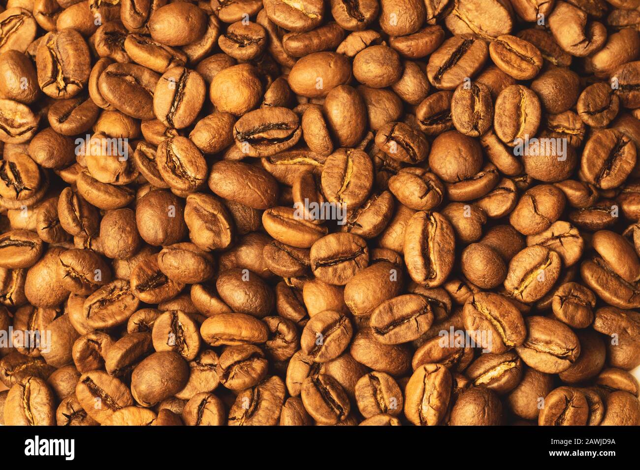 Coffee beans close up background. roasted coffee beans macro texture ...