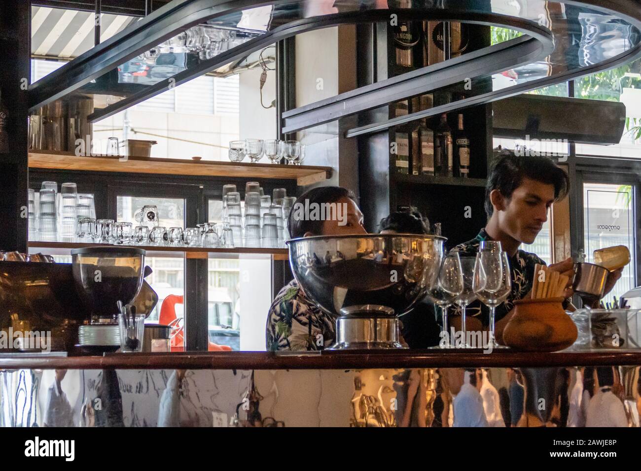 Rangoon tea house myanmar hi-res stock photography and images - Alamy