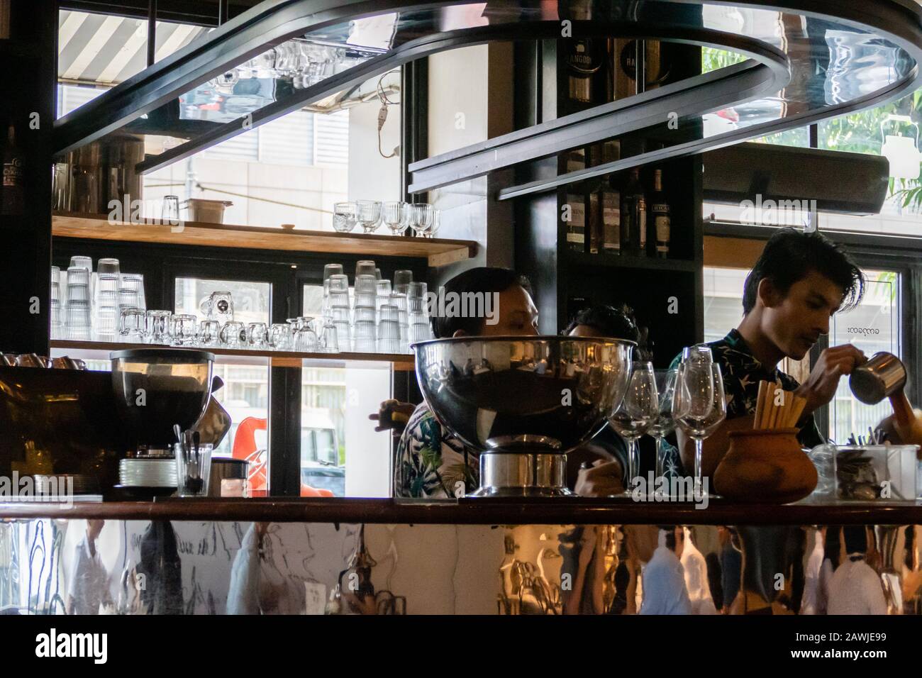 Rangoon tea house myanmar hi-res stock photography and images - Alamy