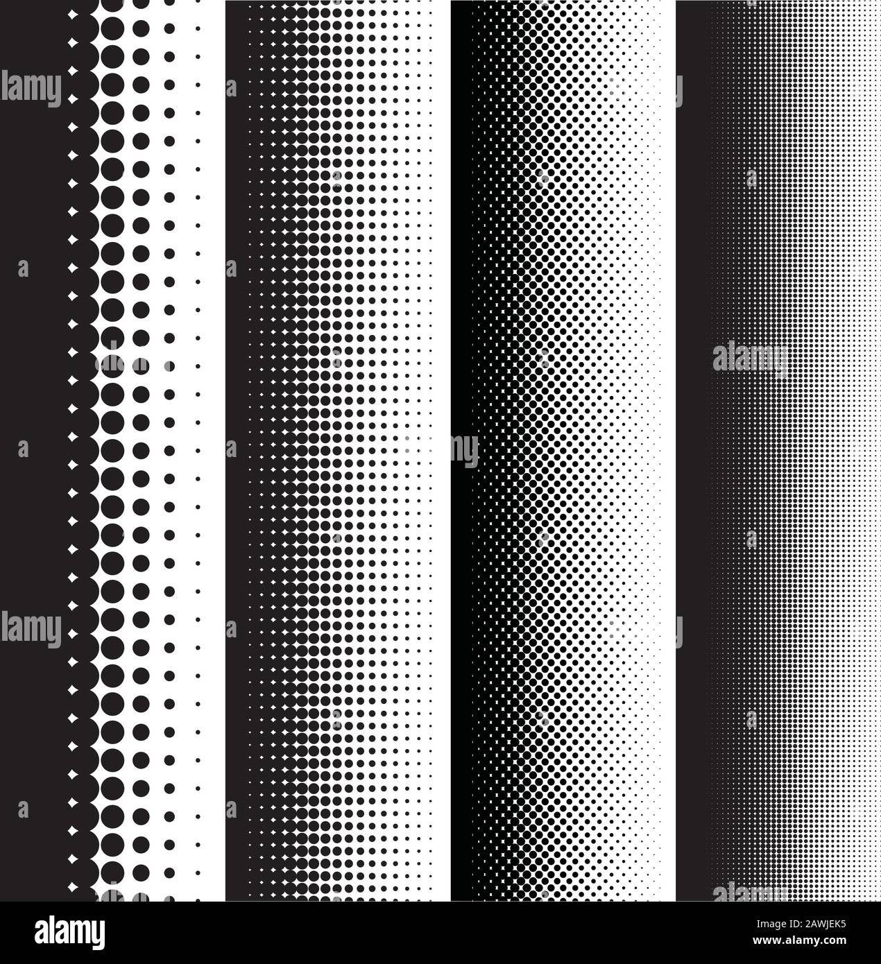 Halftone dots pattern gradient set in vector format Stock Vector Image & Art - Alamy