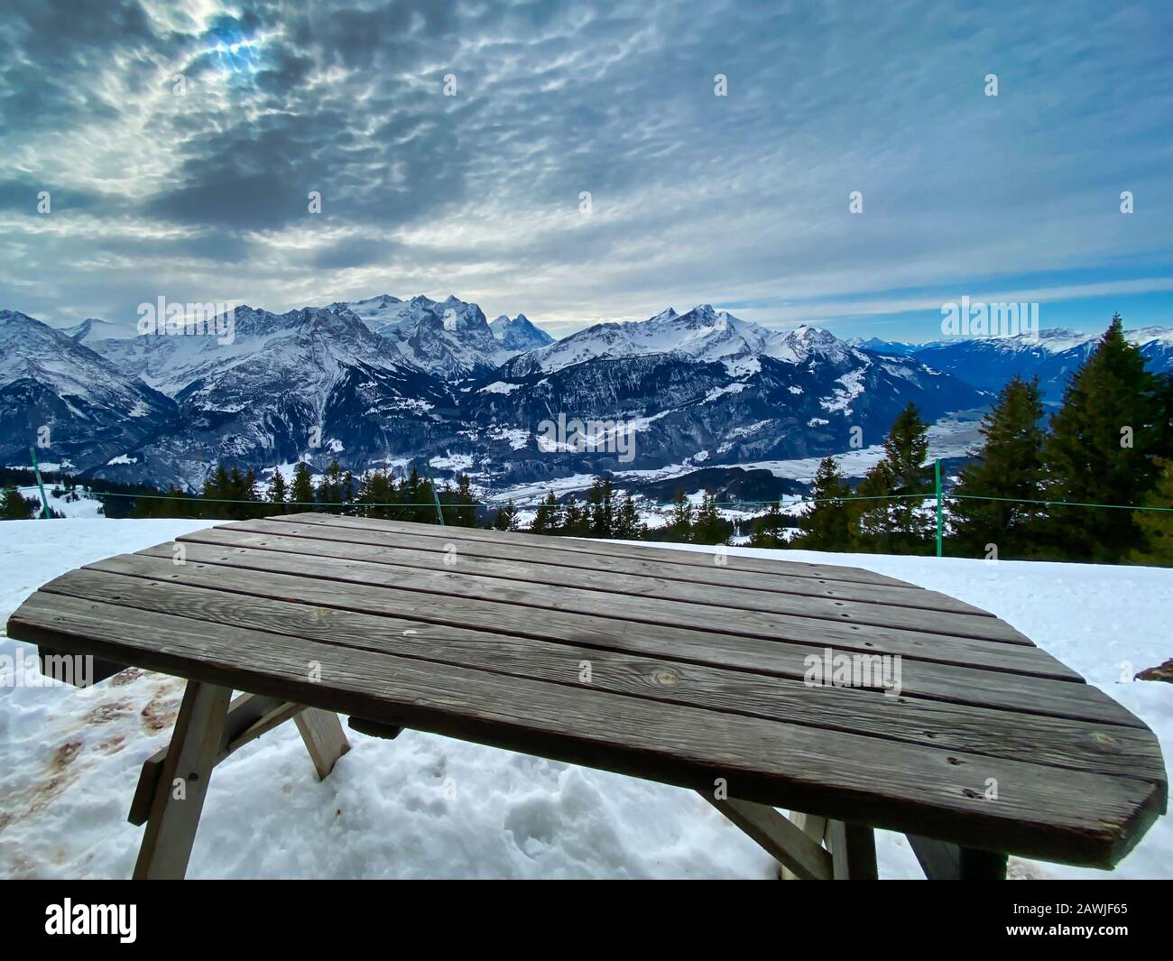 winter in the bernese oberland, hasliberg meiringen, landscape Stock ...