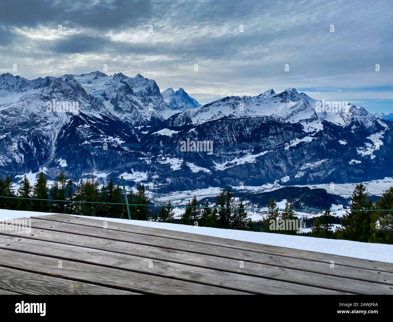 winter in the bernese oberland, hasliberg meiringen, landscape Stock ...