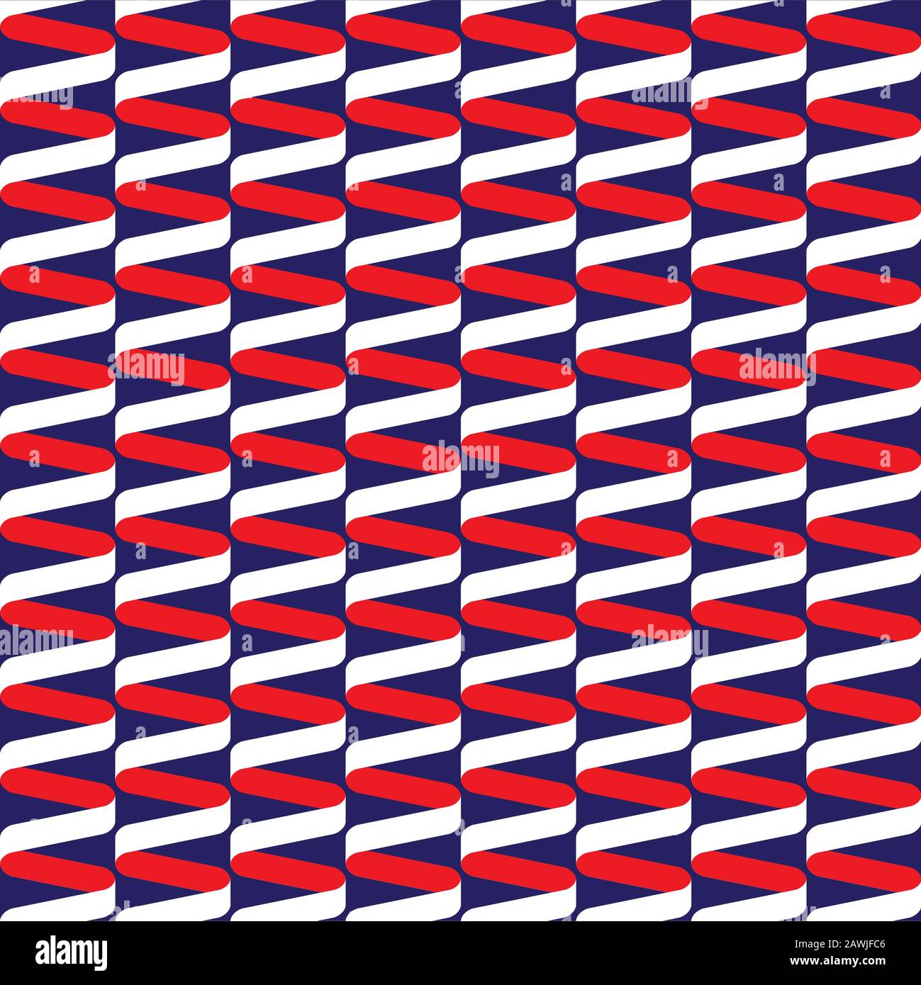 Seamless spiral ribbon wave pattern in red, white and blue Stock Vector ...