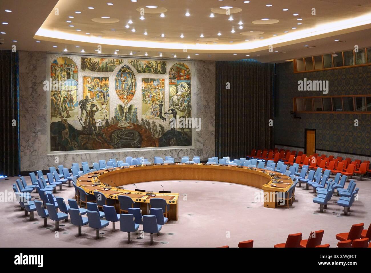 United nations headquarters interior hi-res stock photography and ...
