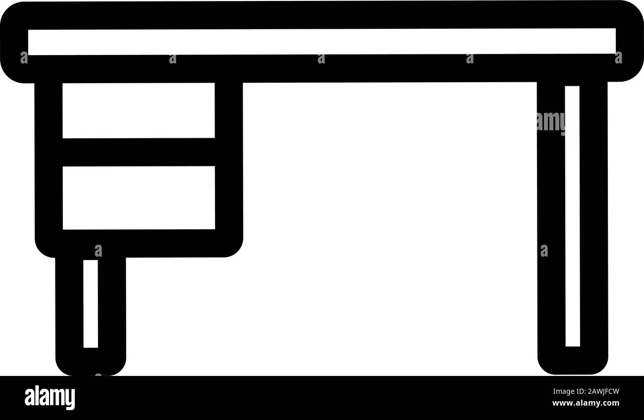 table icon vector. Isolated contour symbol illustration Stock Vector ...