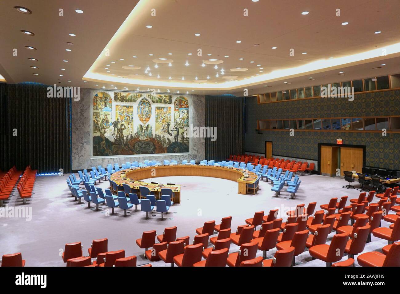 United nations building interior new york hi-res stock photography and ...