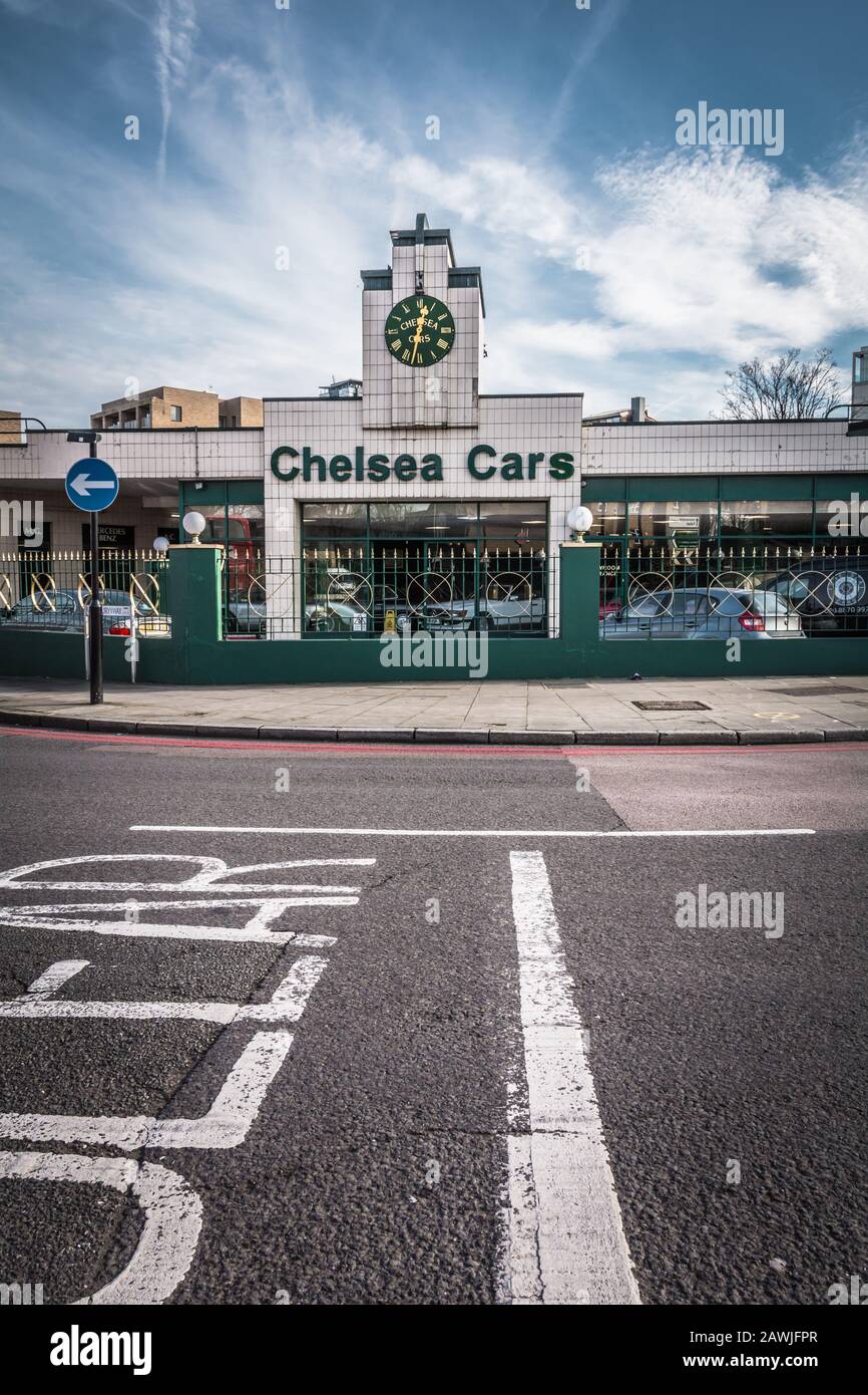 Chelsea Cars garage and showroom, Armoury Way, Wandsworth, London, SW18 ...