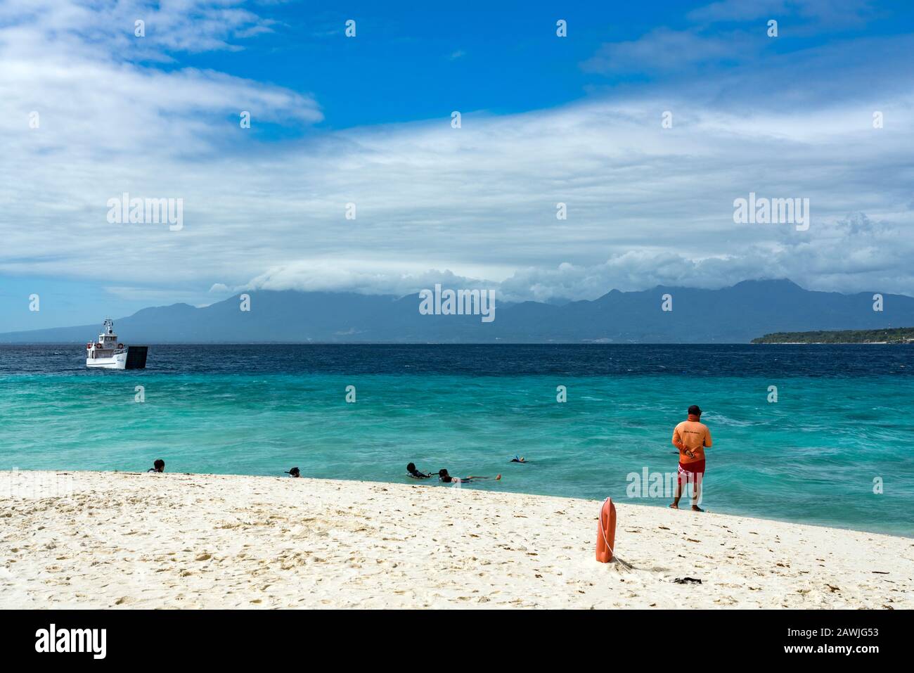 Sumilon Blue water Island in Cebu, Philippines Stock Photo - Alamy