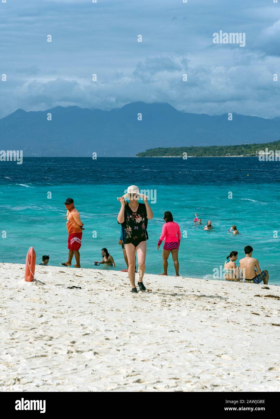 Sumilon Blue water Island in Cebu, Philippines Stock Photo - Alamy
