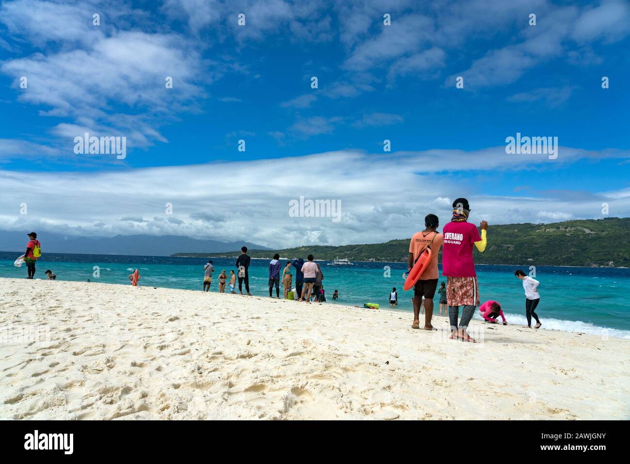 Sumilon Blue water Island in Cebu, Philippines Stock Photo - Alamy