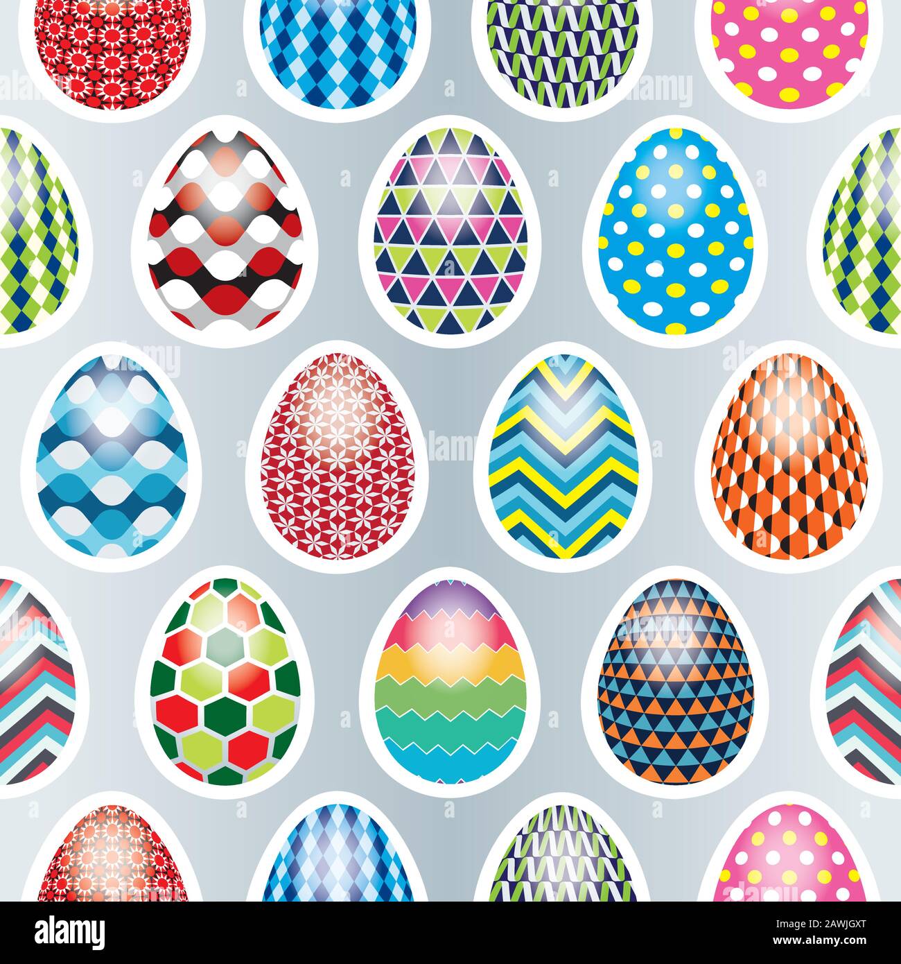 Seamless Easter egg pattern background Stock Vector Image & Art - Alamy