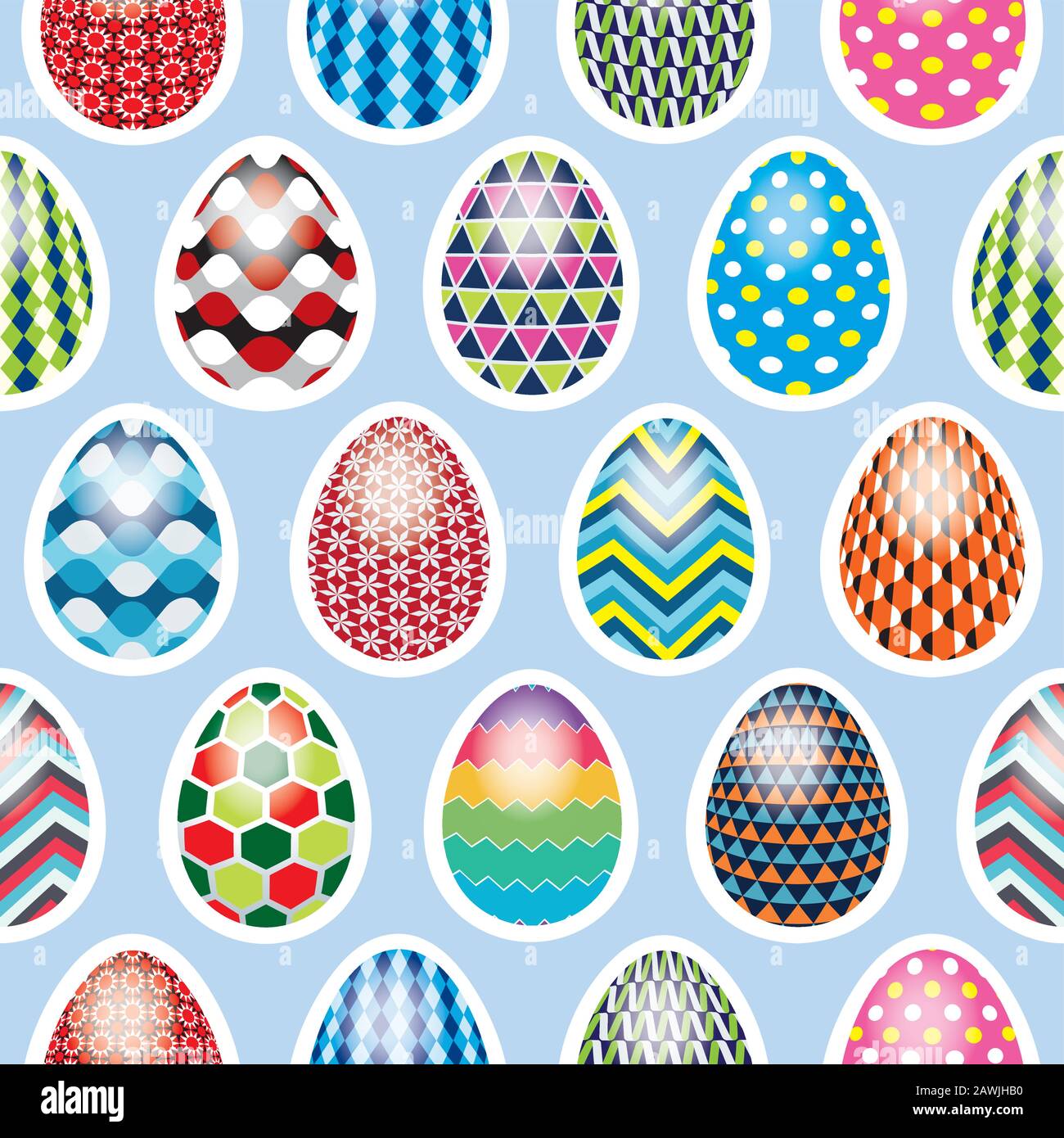 Seamless Easter egg pattern background Stock Vector Image & Art - Alamy