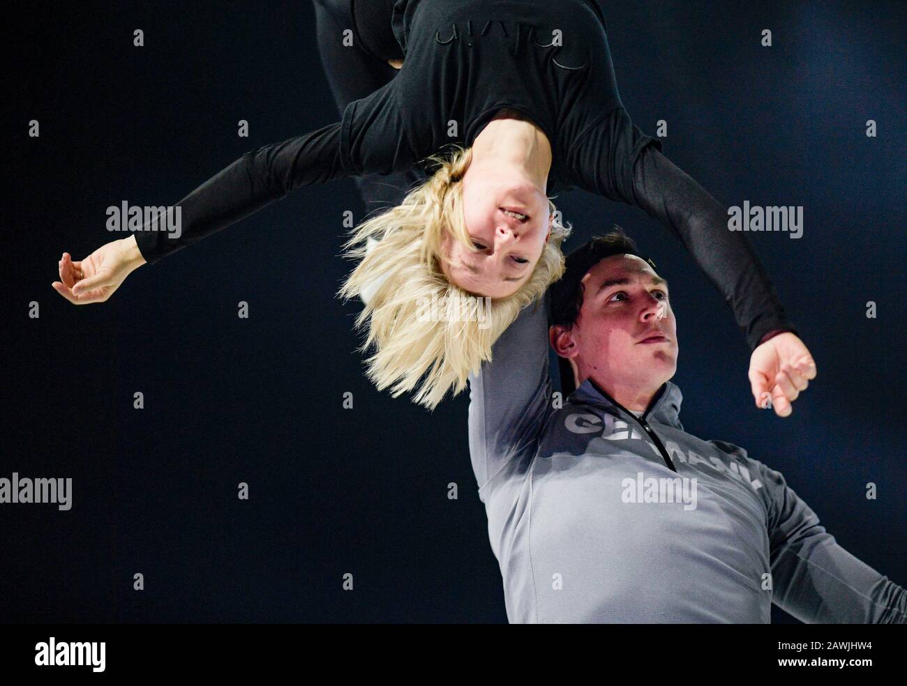 Hamburg, Germany. 09th Feb, 2020. Alyona Savchenko and Bruno Massot ...