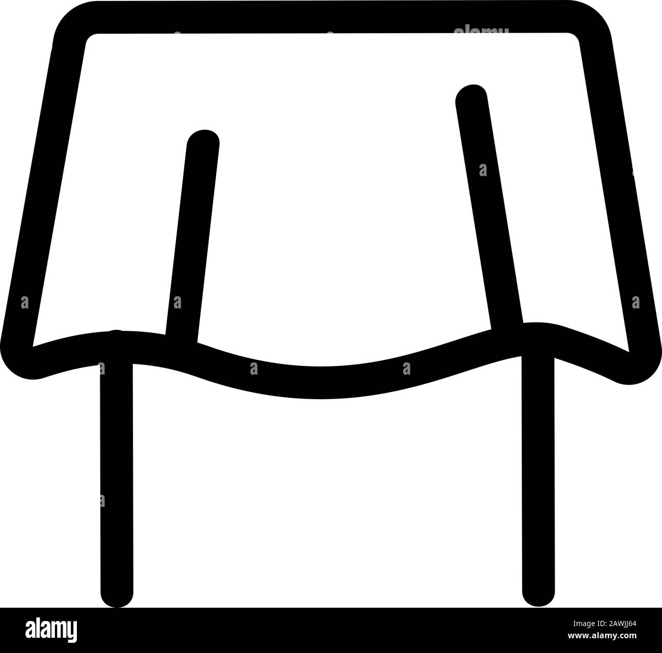 table icon vector. Isolated contour symbol illustration Stock Vector ...