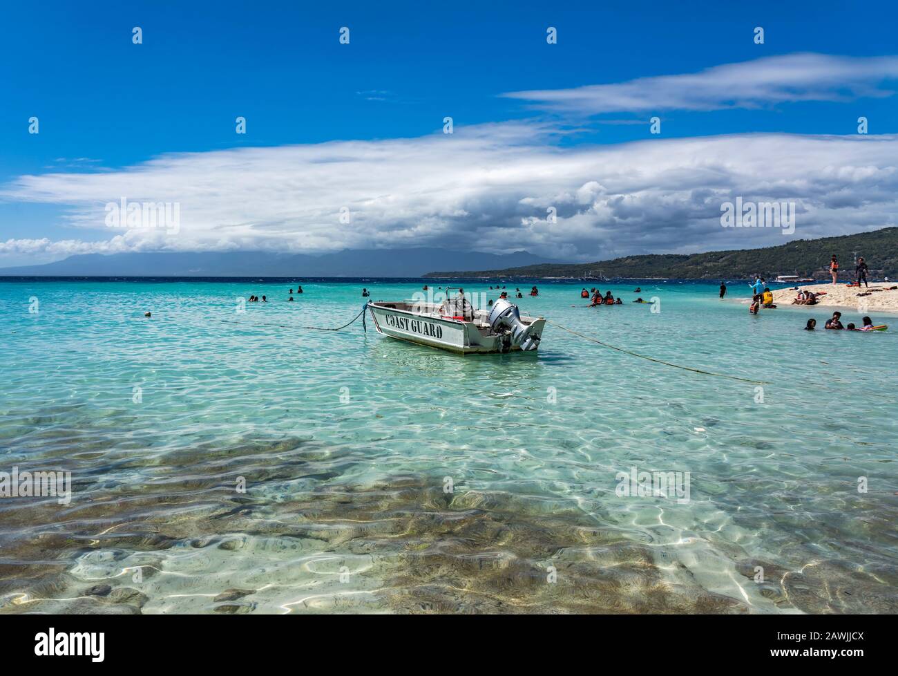 Sumilon Blue water Island in Cebu, Philippines Stock Photo - Alamy