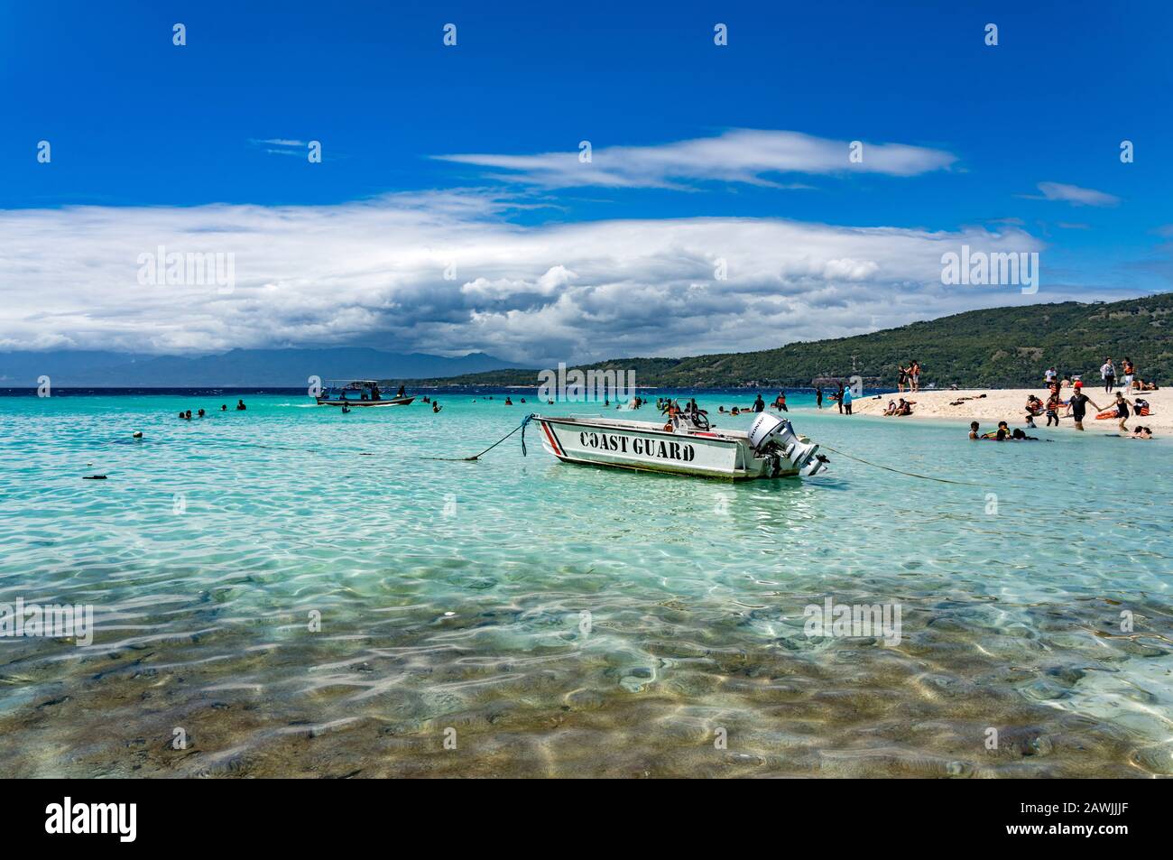 Sumilon Blue water Island in Cebu, Philippines Stock Photo - Alamy
