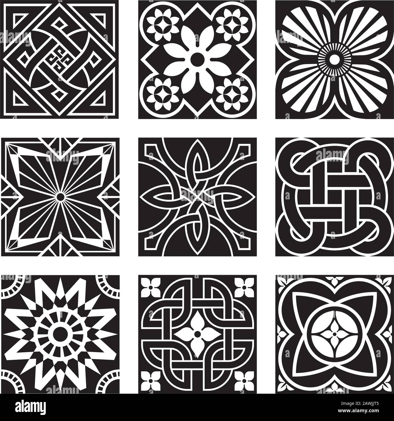 Seamless geometric dot and check weave pattern background Stock Vector ...