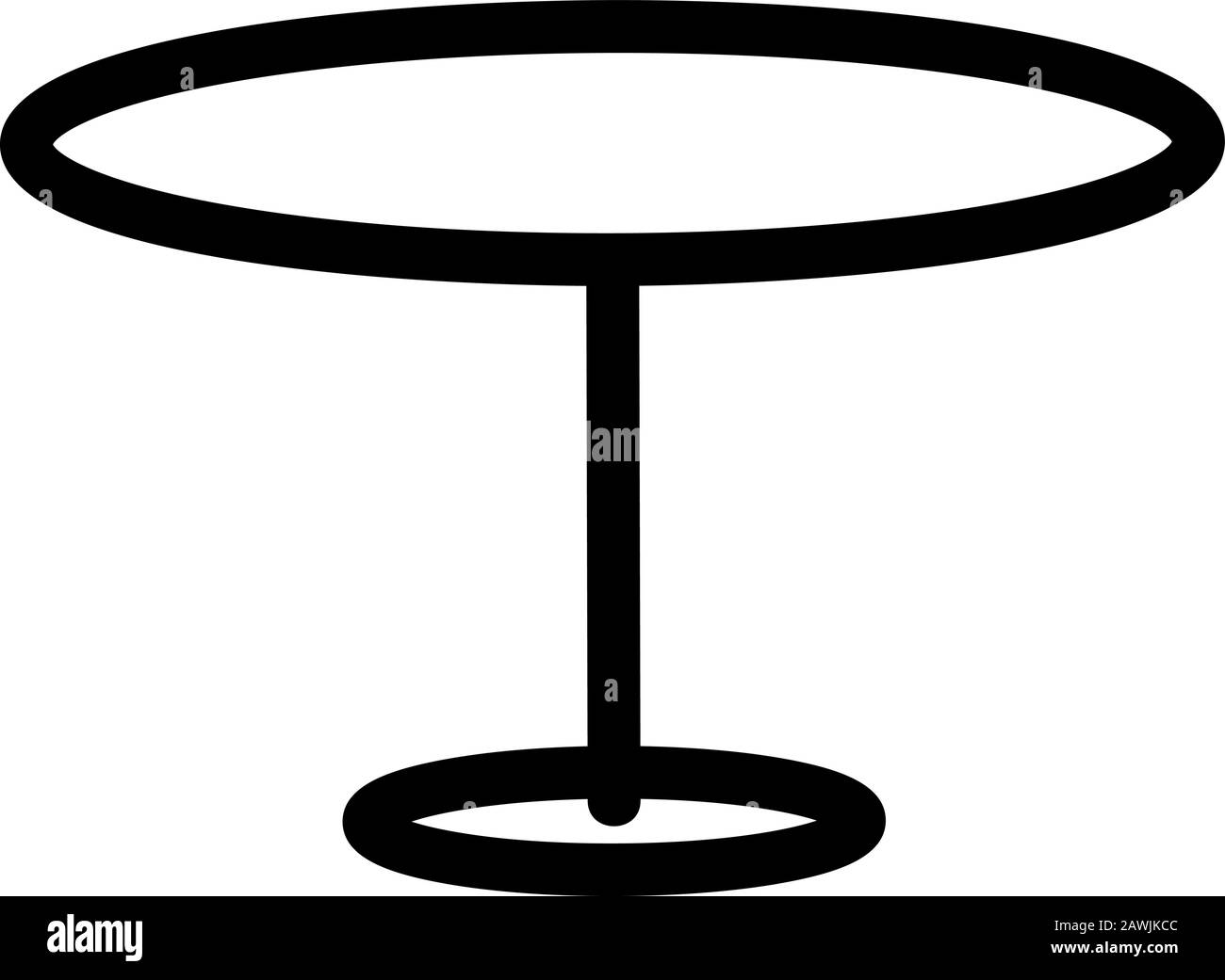 table icon vector. Isolated contour symbol illustration Stock Vector ...
