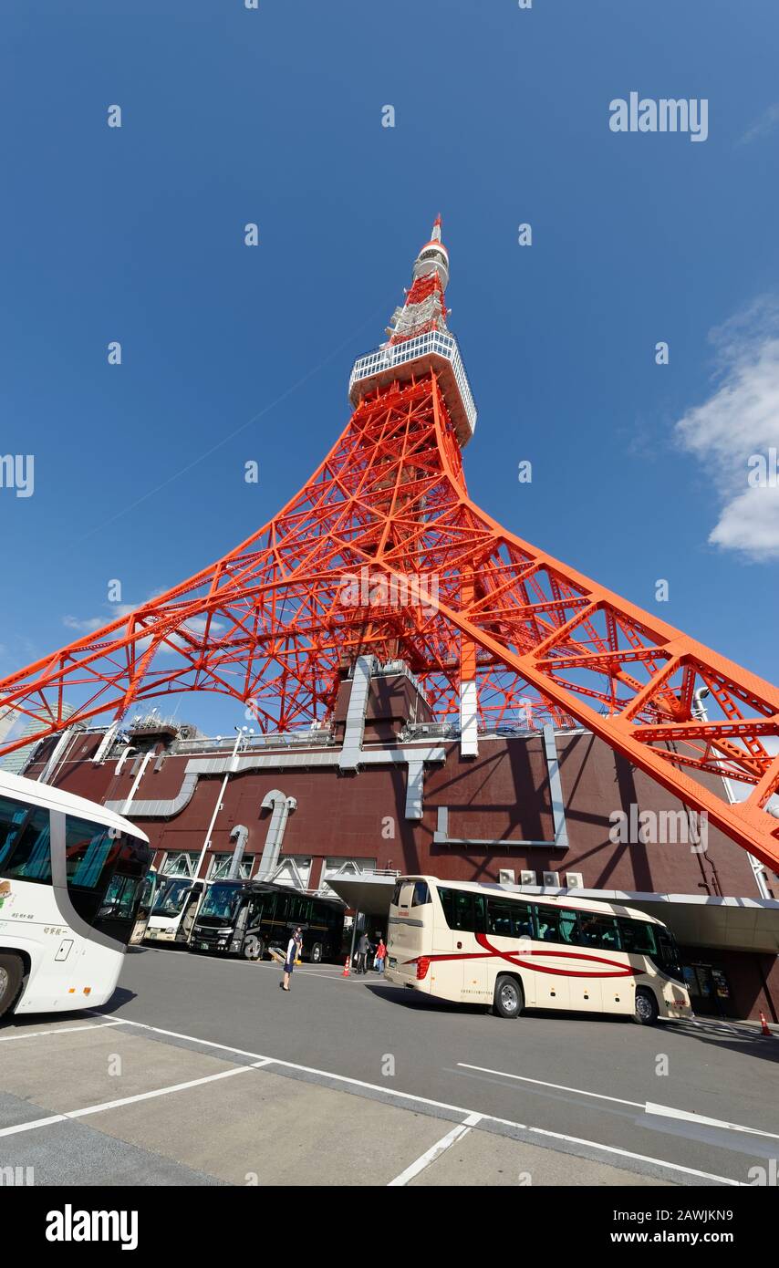 Tokyo tower a famous landmark in the city hi-res stock photography and ...