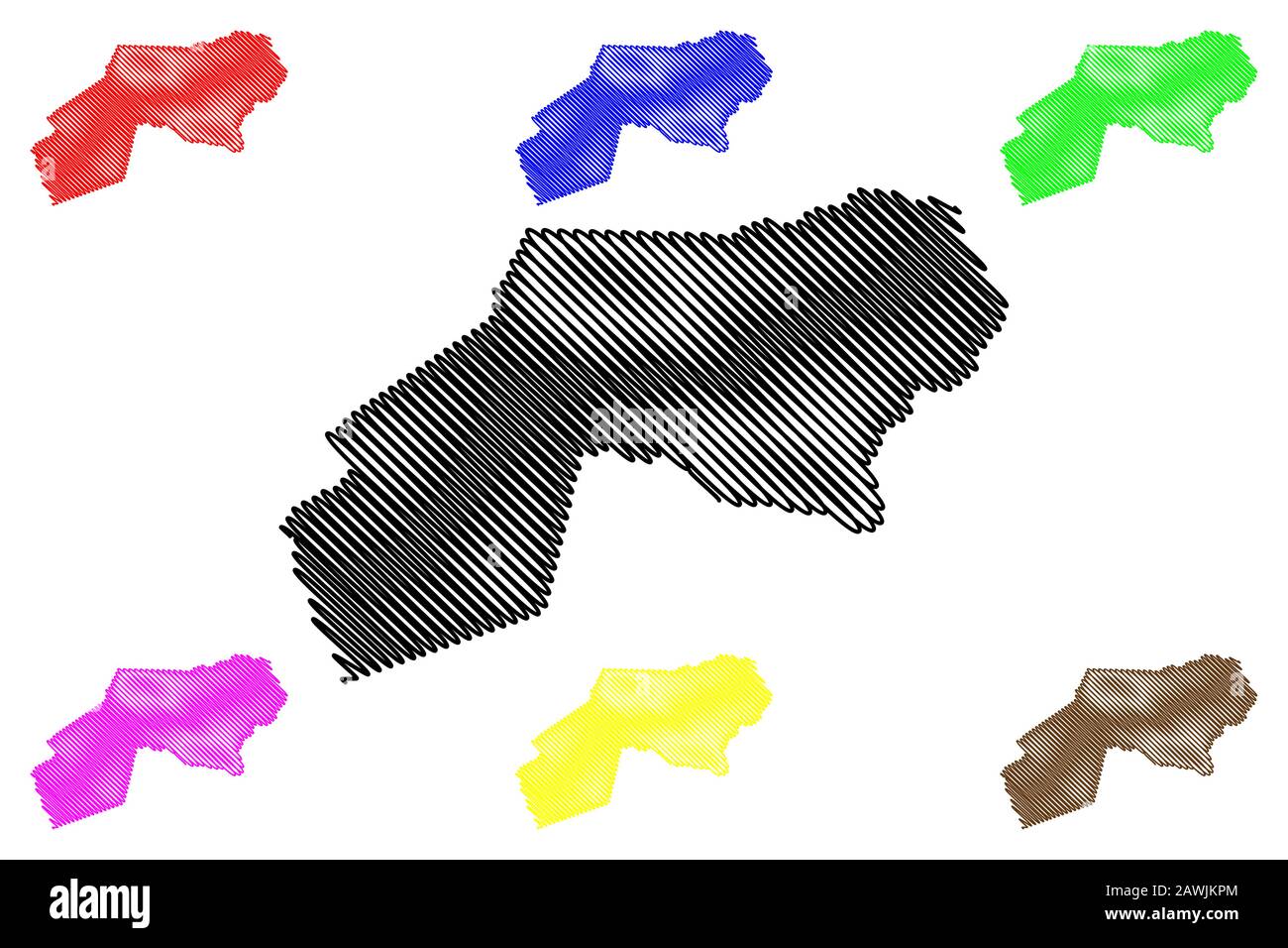 Ogooue-Ivindo Province (Subdivisions of Gabon, Gabonese Republic) map ...