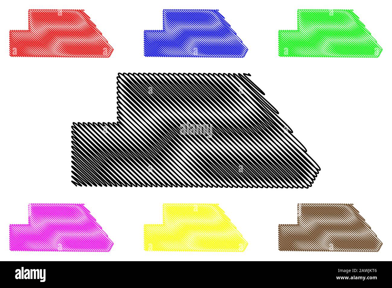 Ghanzi District (Districts of Botswana, Republic of Botswana) map ...