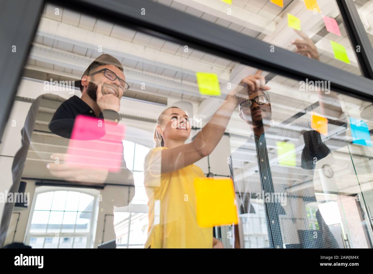 Work people talking positive High Resolution Stock Photography and ...