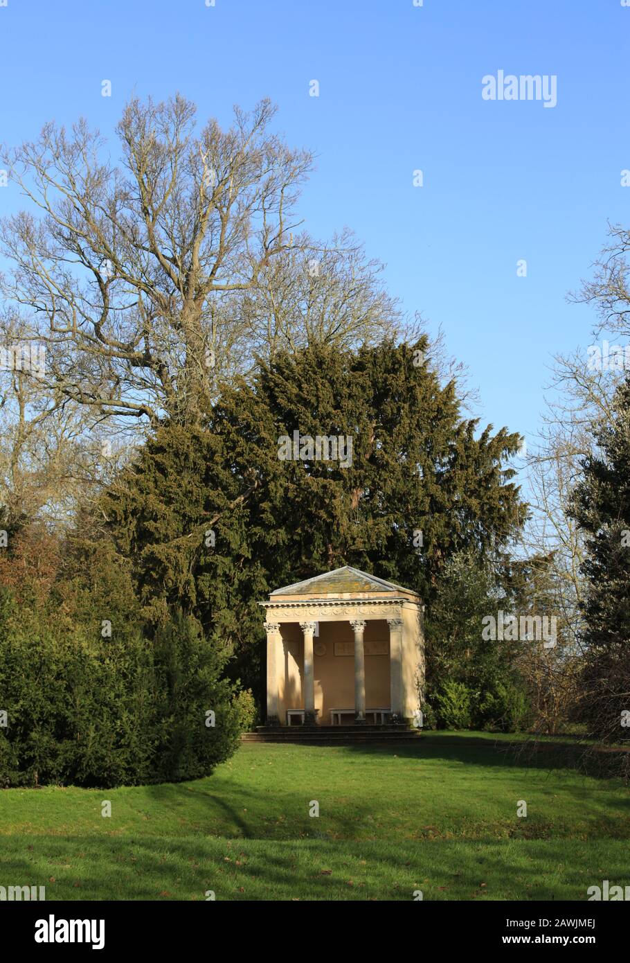 The Island pavillion in the grounds of Croome court, Worcestershire ...