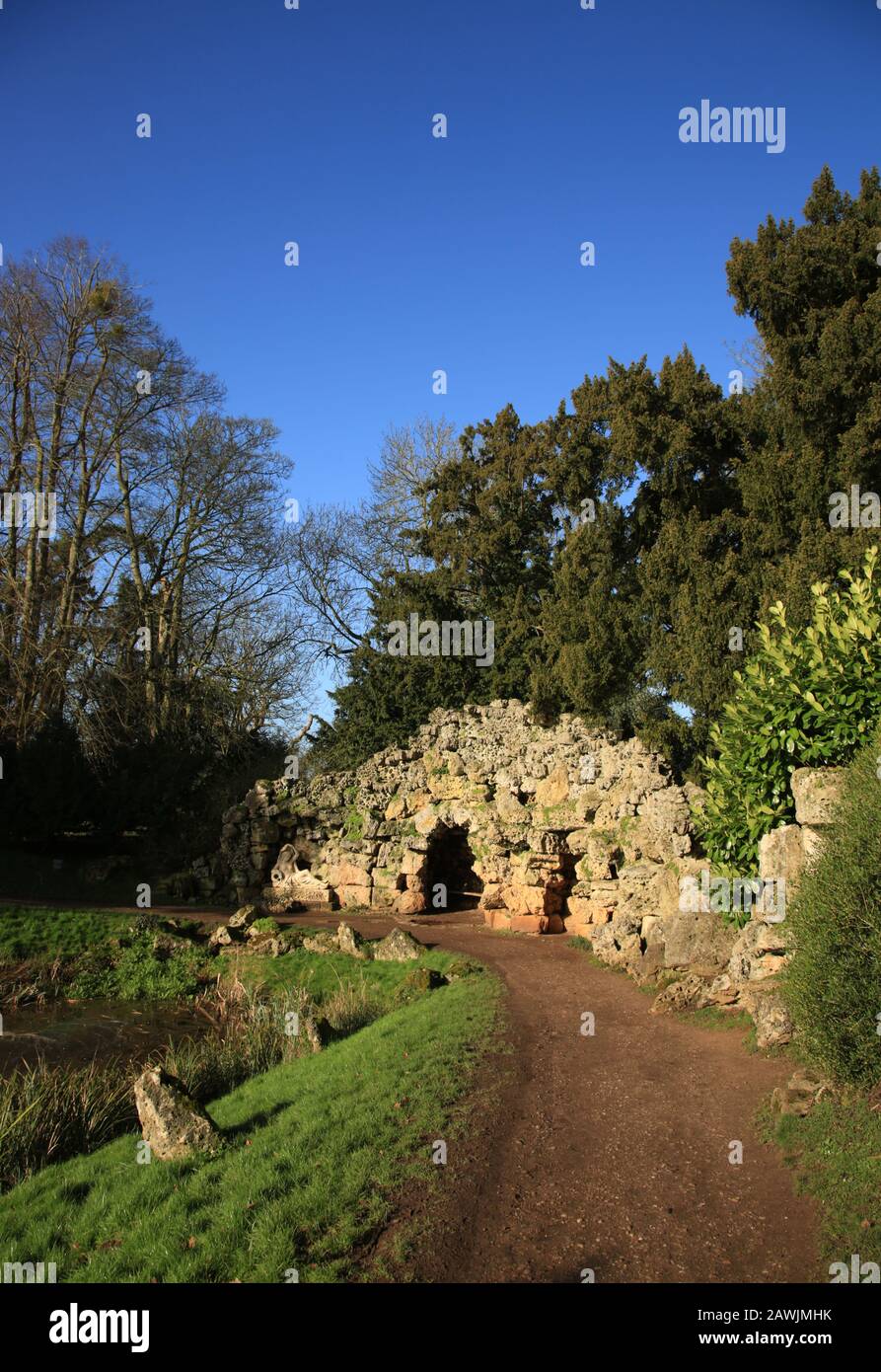 The Grotto and Sabrina in the grounds of Croome court, Worcestershire ...