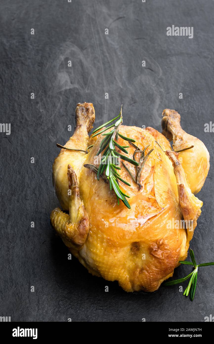 Whole roasted poussin hi-res stock photography and images - Alamy