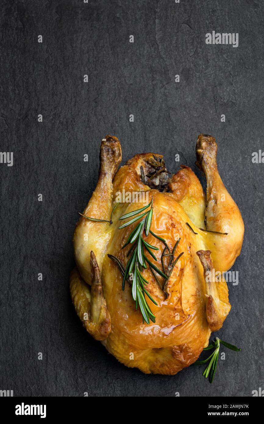 Whole roasted poussin hi-res stock photography and images - Alamy