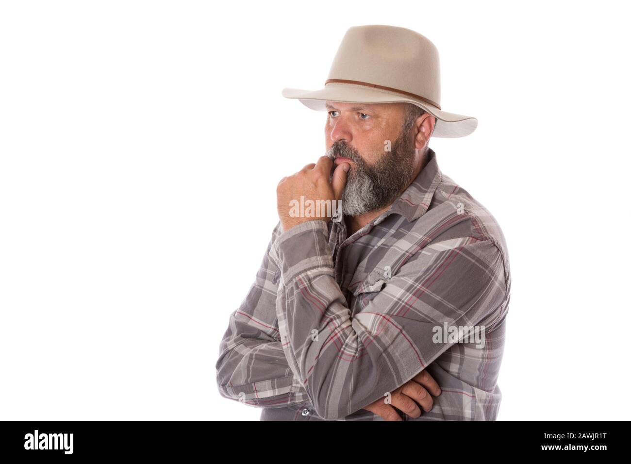 Thinking cowboy hi-res stock photography and images - Alamy