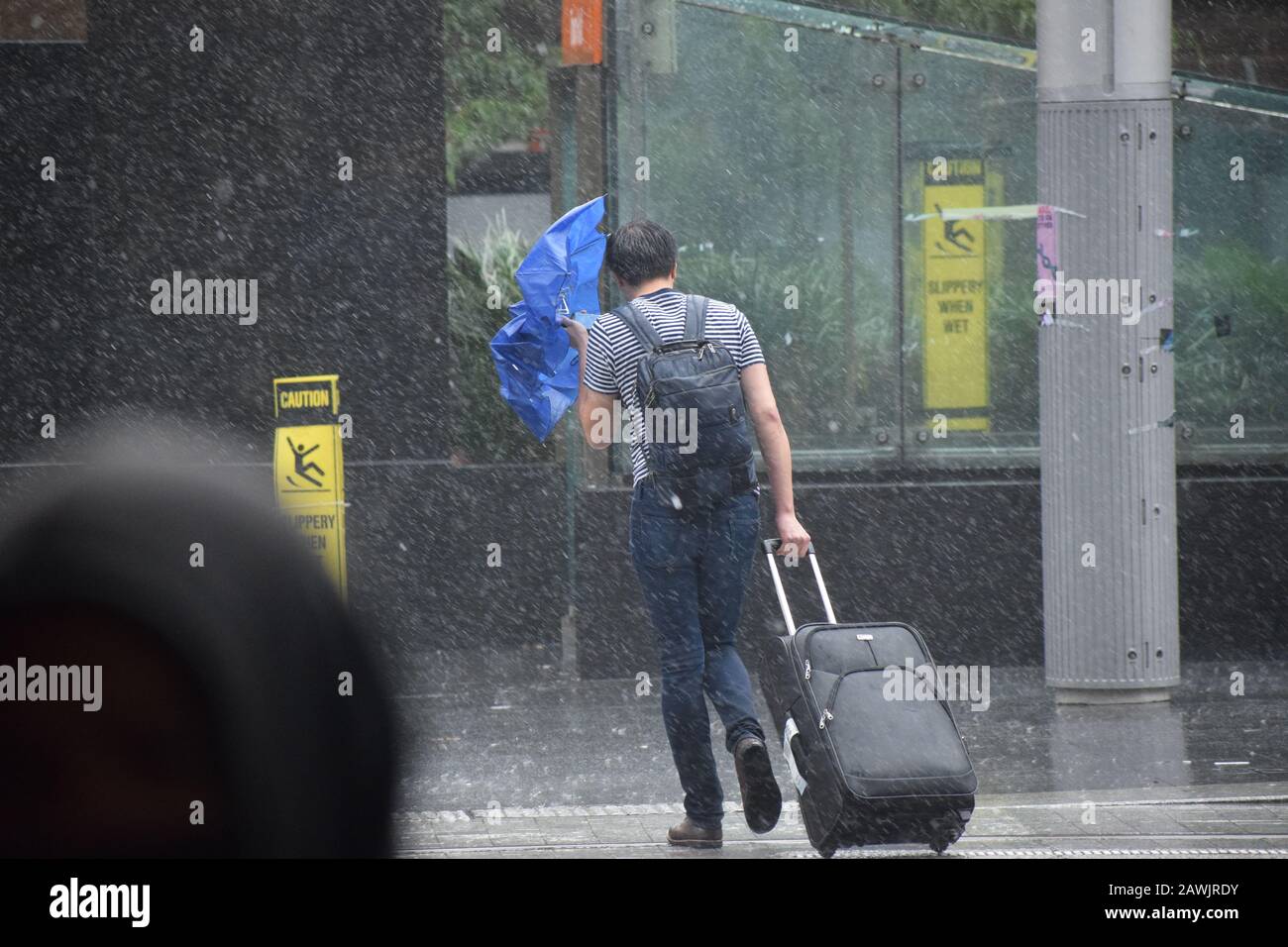 Windy rain hi-res stock photography and images - Alamy