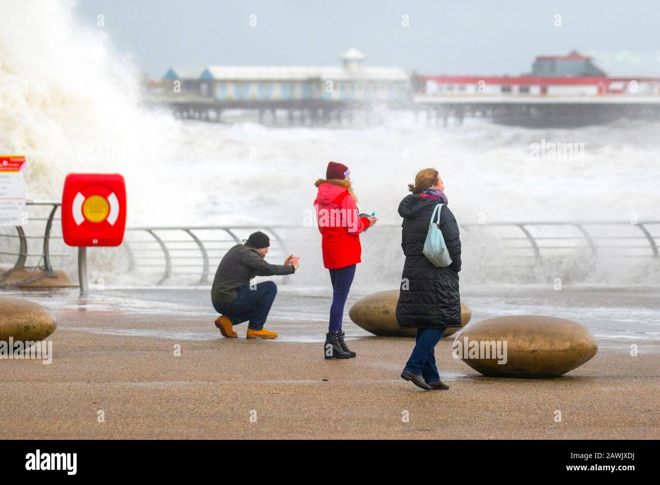 Blackpool, Lancashire. 9th Feb, 2020. The third named severe storm of ...