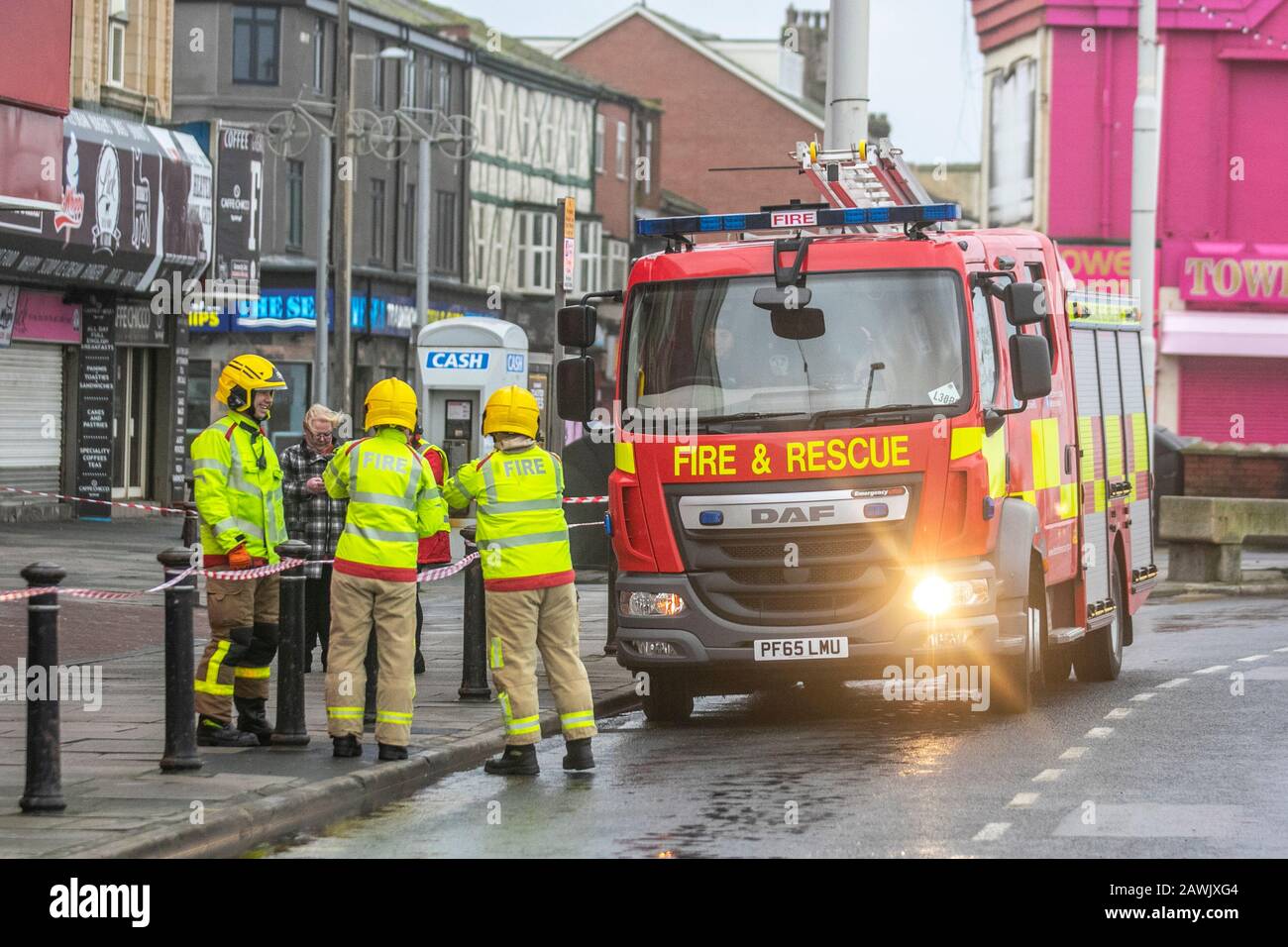 Blackpool, Lancashire. 9th Feb, 2020. The third named storm of the ...