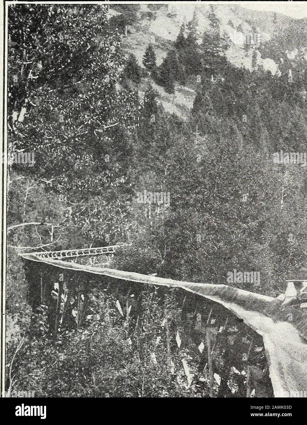 Flumes and fluming . Fig. 1.—A Branch Flume, Showing Method of ...
