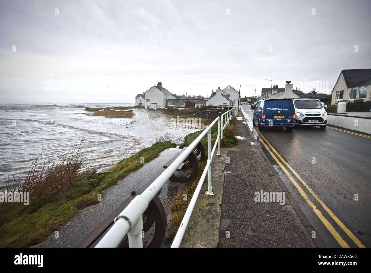 Storm Ciara, Rhosneigr, Anglesey, North Wales Stock Photo - Alamy