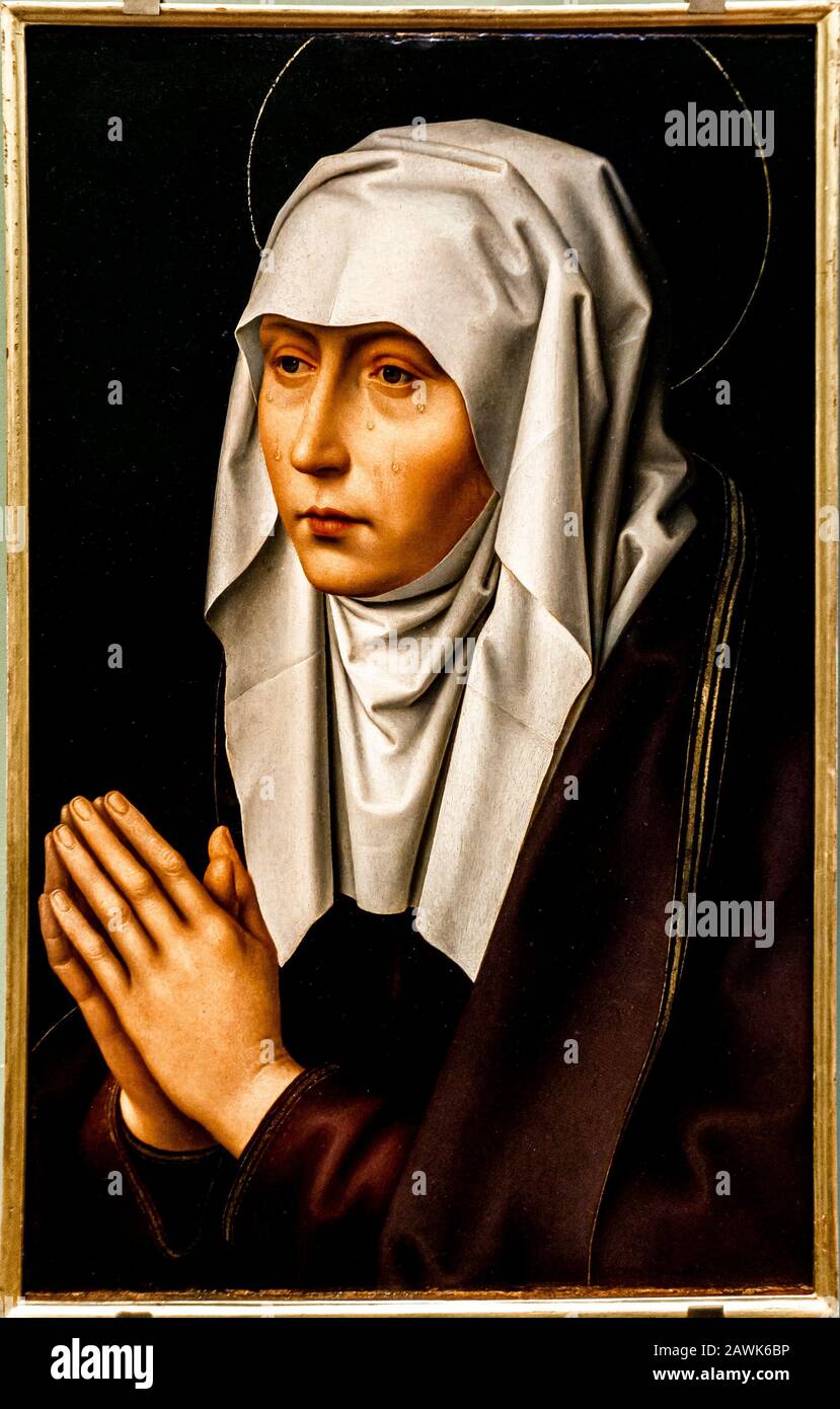 Mater Dolorosa painting in Uffizi Gallery in Florence, Italy Stock ...