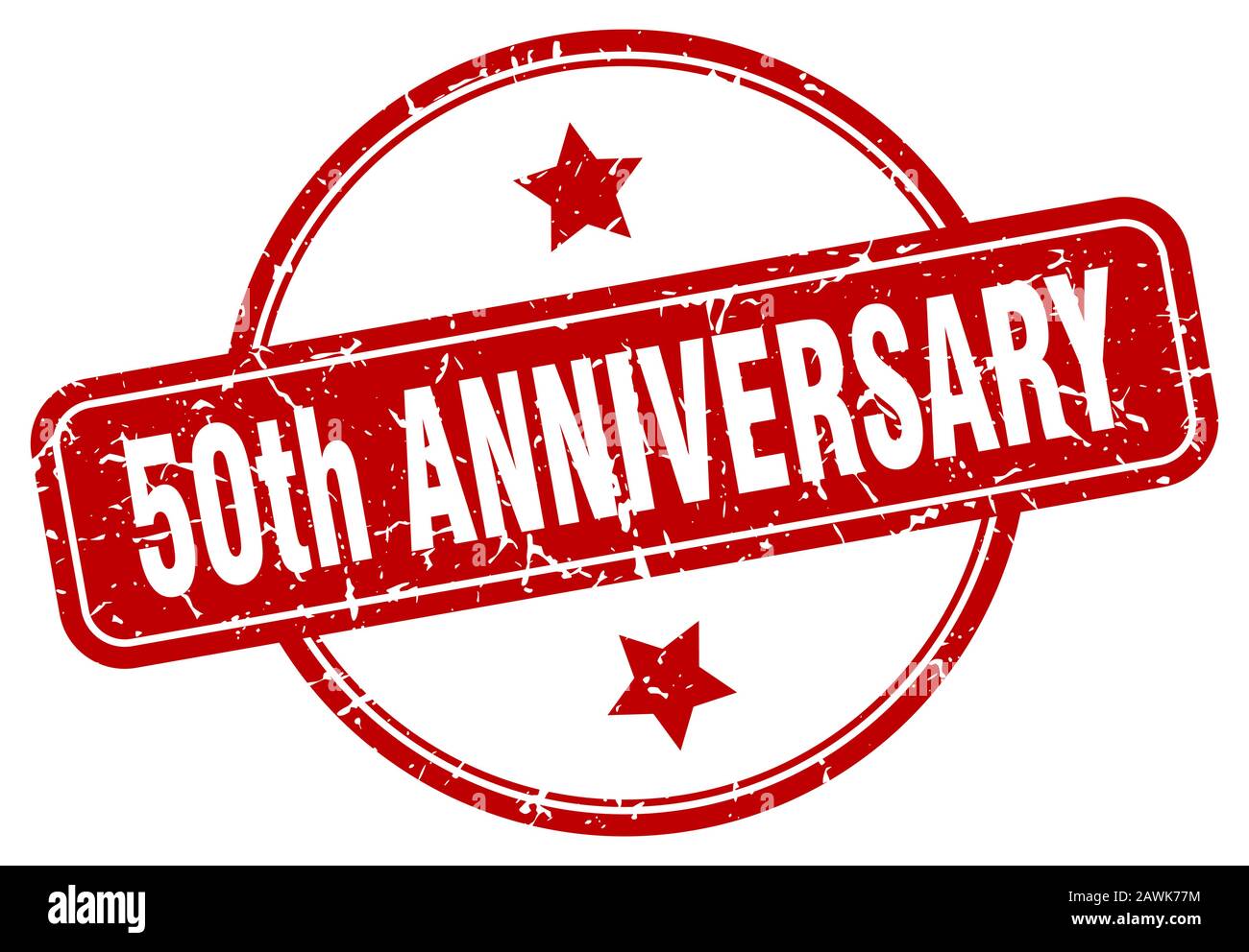 50th anniversary stamp. 50th anniversary round vintage grunge sign ...