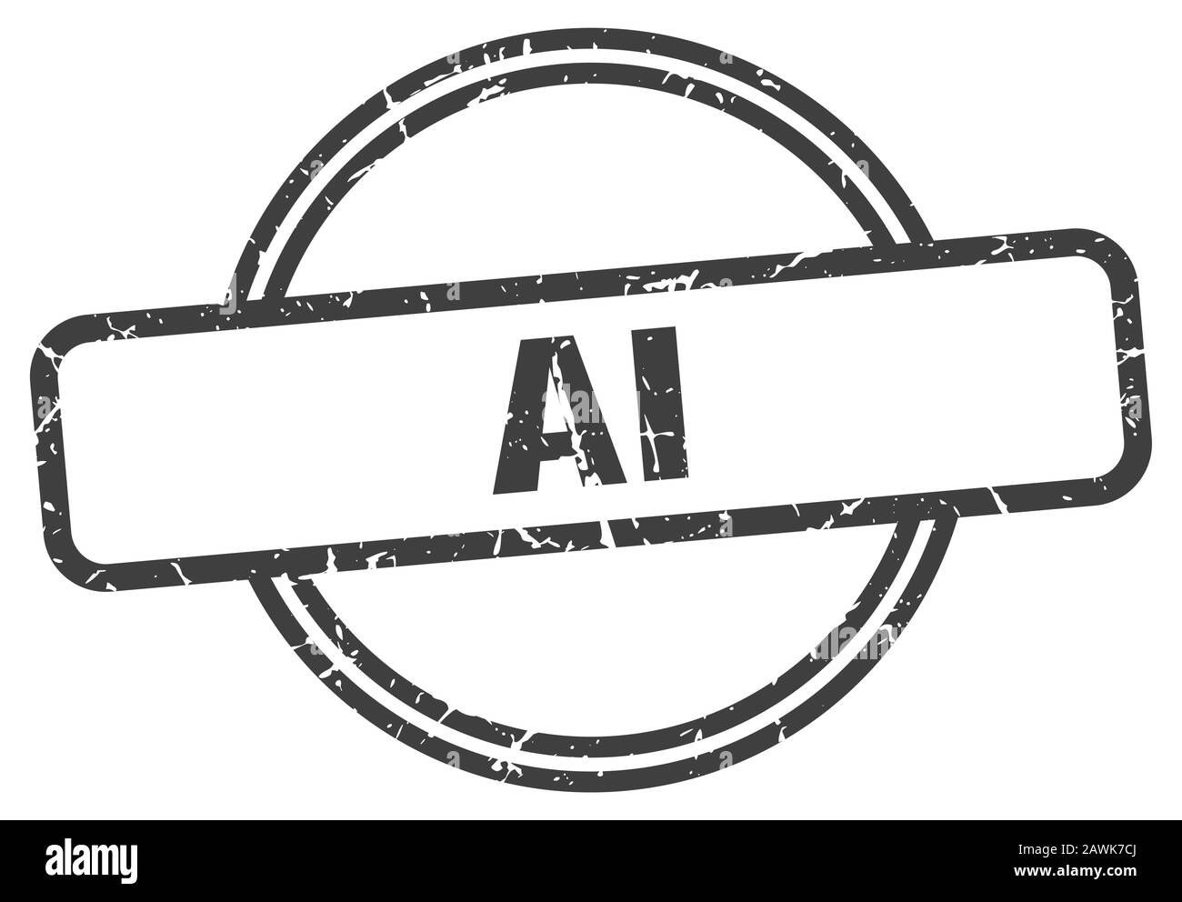 ai stamp. ai round vintage grunge sign. ai Stock Vector Image & Art - Alamy