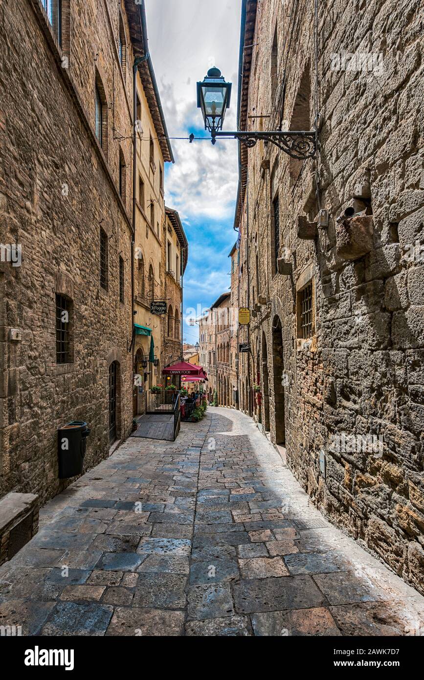 Italy Tuscany Volterra - Architecture of the village Stock Photo - Alamy