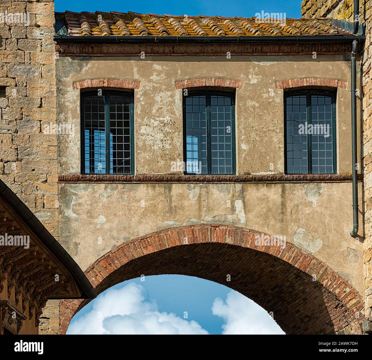Italy Tuscany Volterra - Architecture of the village Stock Photo - Alamy
