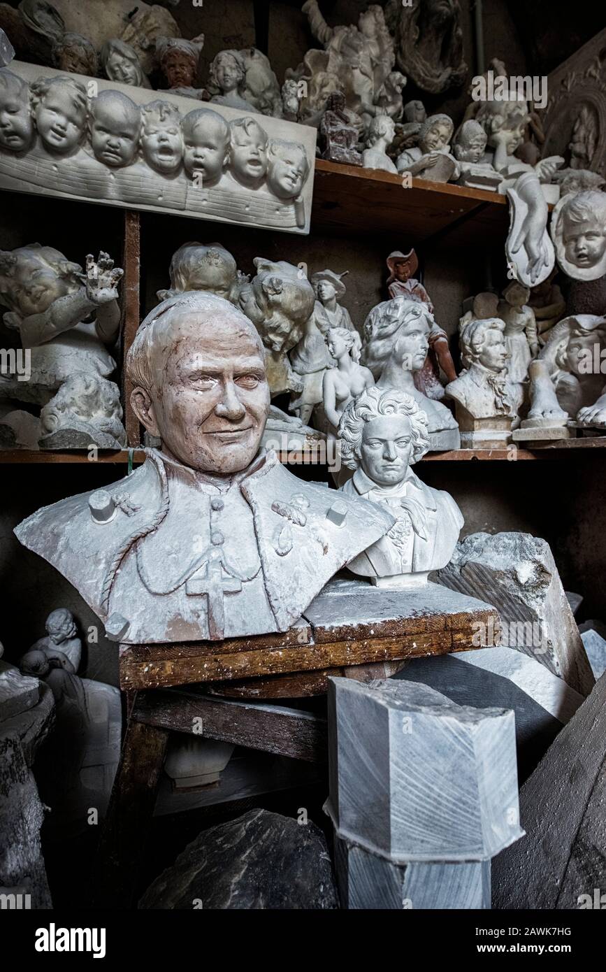 Italy Tuscany Volterra -Alabaster processing at the Alab'Arte ...