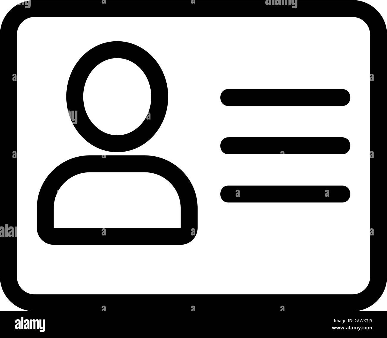 Passport icon vector. Isolated contour symbol illustration Stock Vector ...
