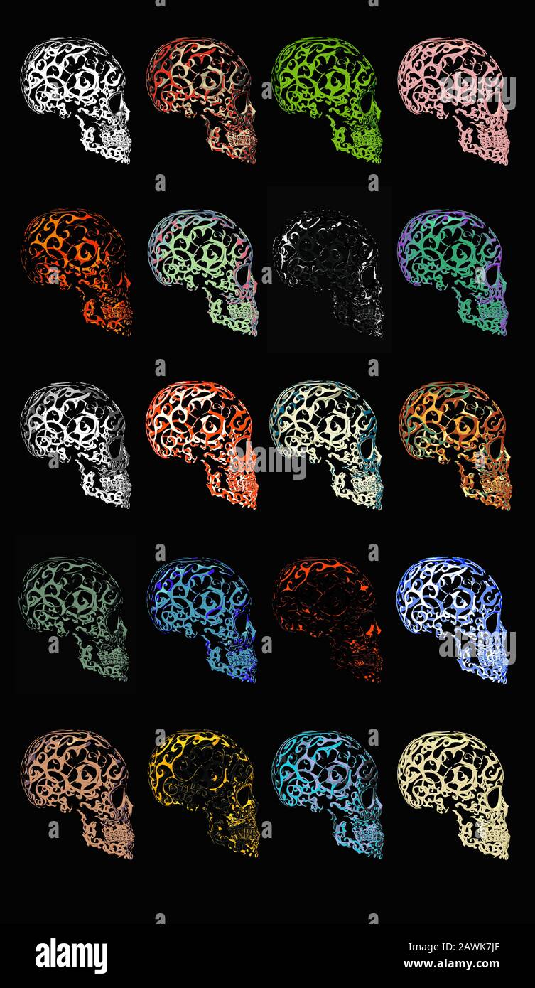 Posters skull hi-res stock photography and images - Alamy