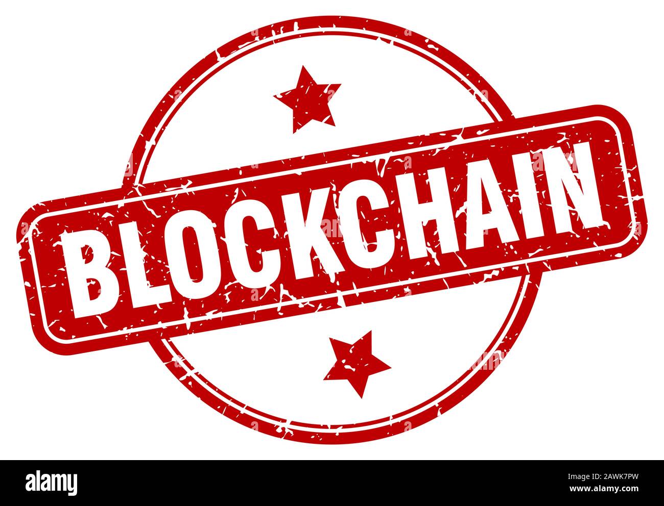 blockchain stamp. blockchain round vintage grunge sign. blockchain ...